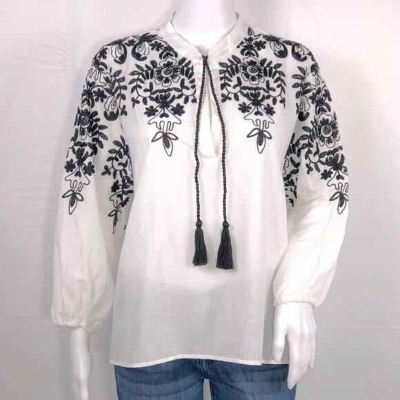 Endless Rose | Tops | Endless Rose White Embroidered Tunic Top Size ...